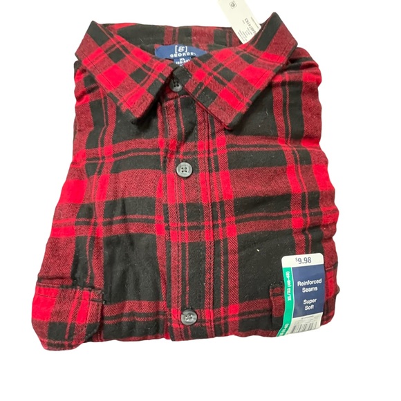 George | Shirts | George Classic Fit Ls Shirt Size Xl 4648ge Ls Flannel ...